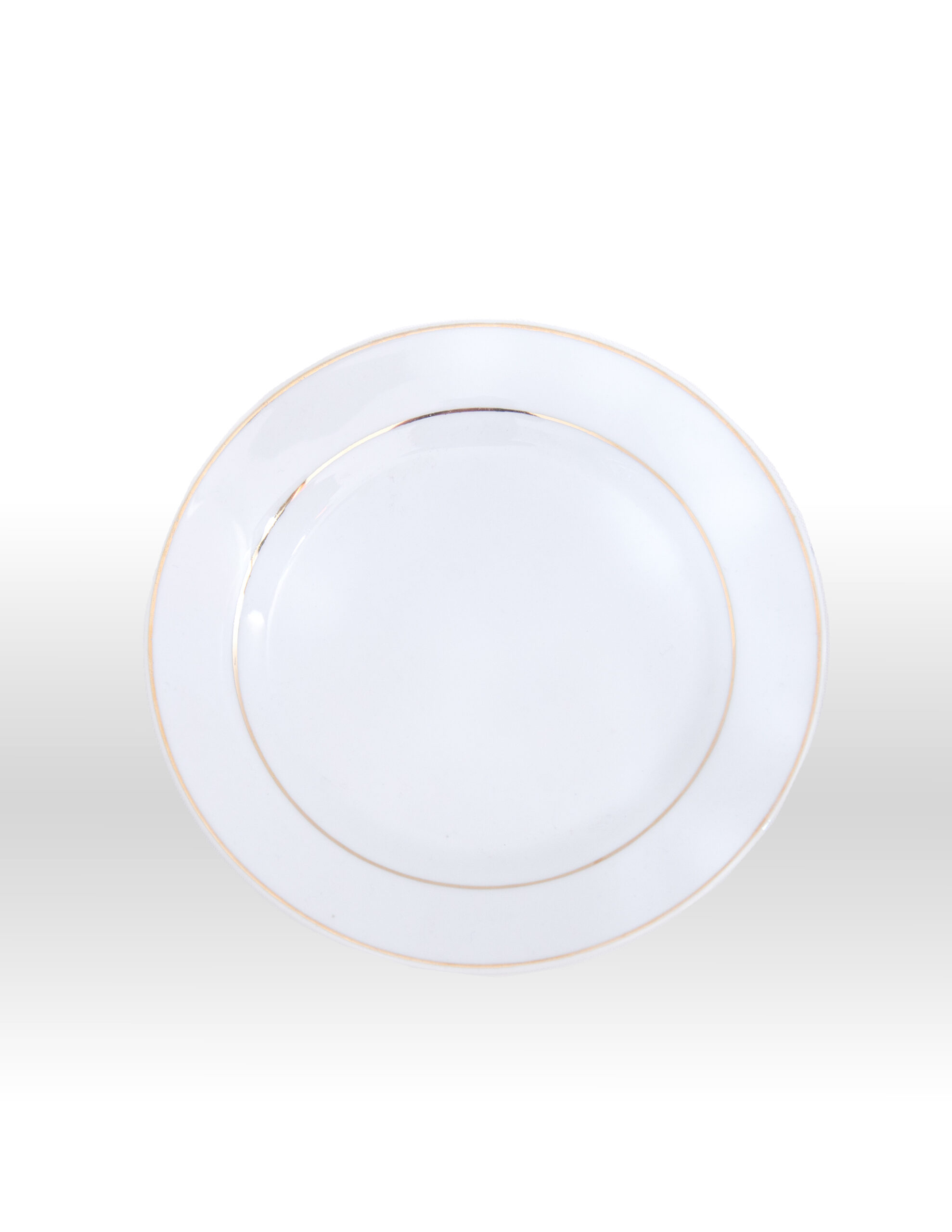 Gold Rim Dessert/ Salad Plate - The Party Centre