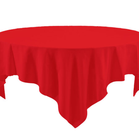 85 x 85 RED tablecloth - The Party Centre
